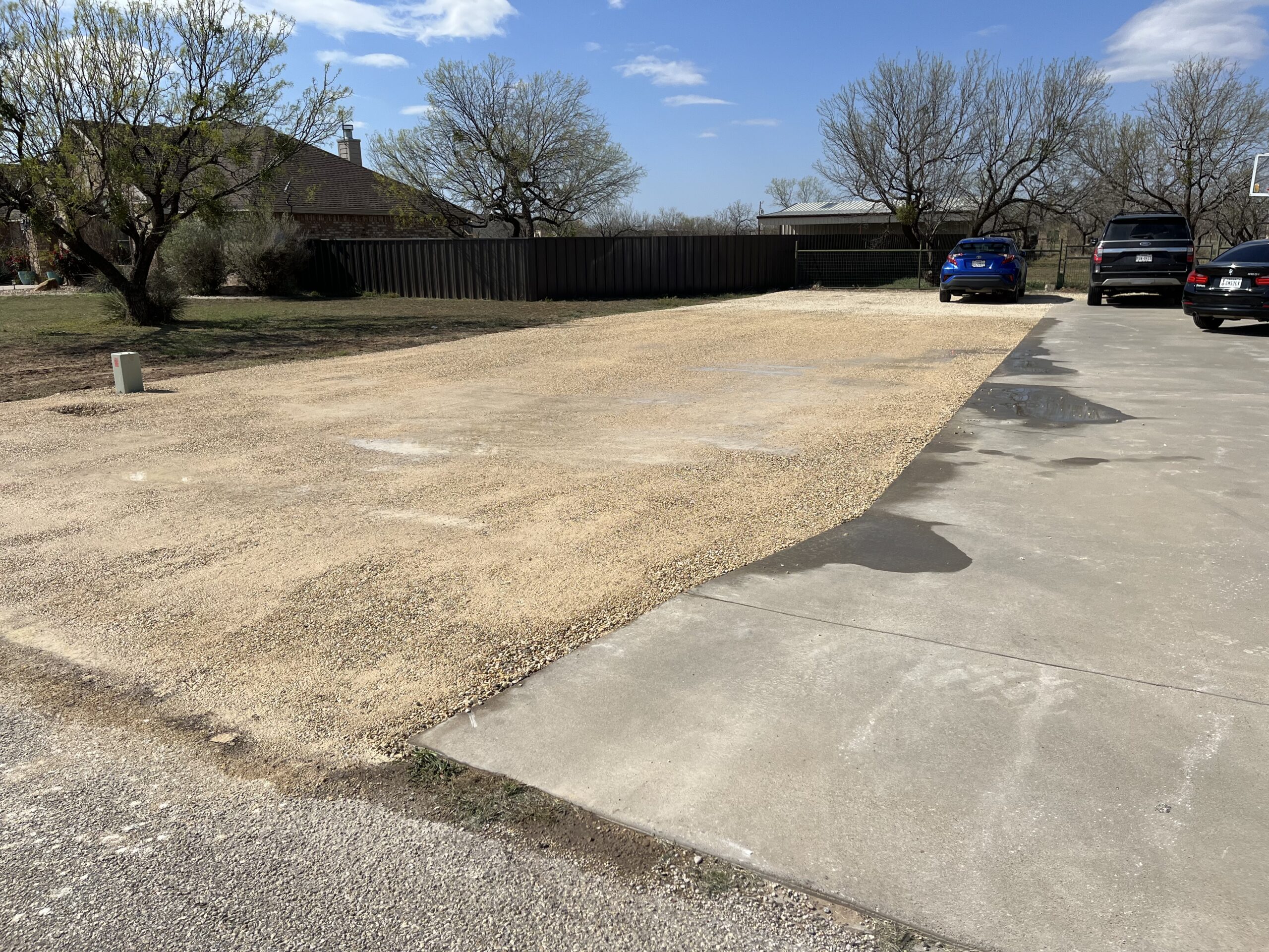 Driveway Extension Build Buffalo Heights San Angelo, TX - D7 Construction